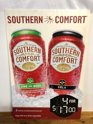 Southern Comfort & Cola Can Alcohol Store Advertising Sign | eBay Australia