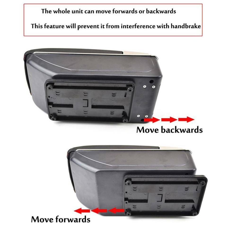 Universal Car Duel Console Comfort Armrest Central Console Box PU ...