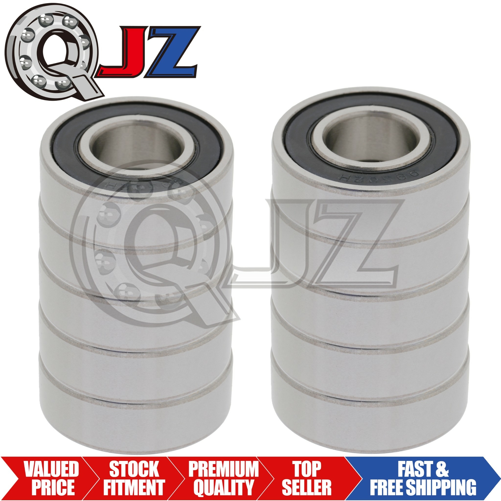[10x] 99502H Radial Deep Groove Ball Bearing 0.625in x 1.375in x 0 ...
