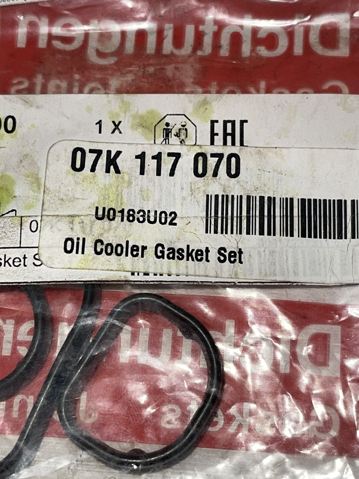 Elring Volkswagen Oil Cooler Gasket Set *XV-00* 07K 117 070 | eBay