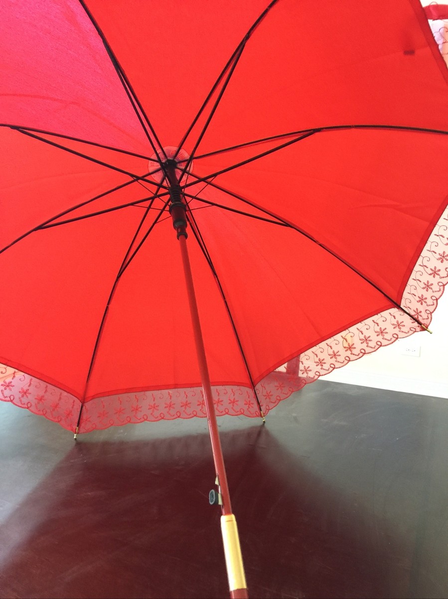 Red Umbrella For Wedding