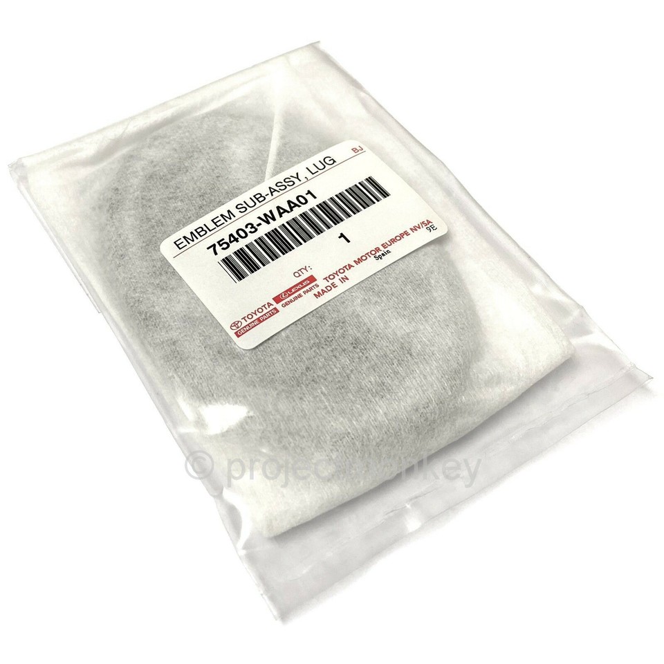 OEM Toyota 75403-WAA02 20-24 Supra A90 Rear "T" Emblem Black Badge ...