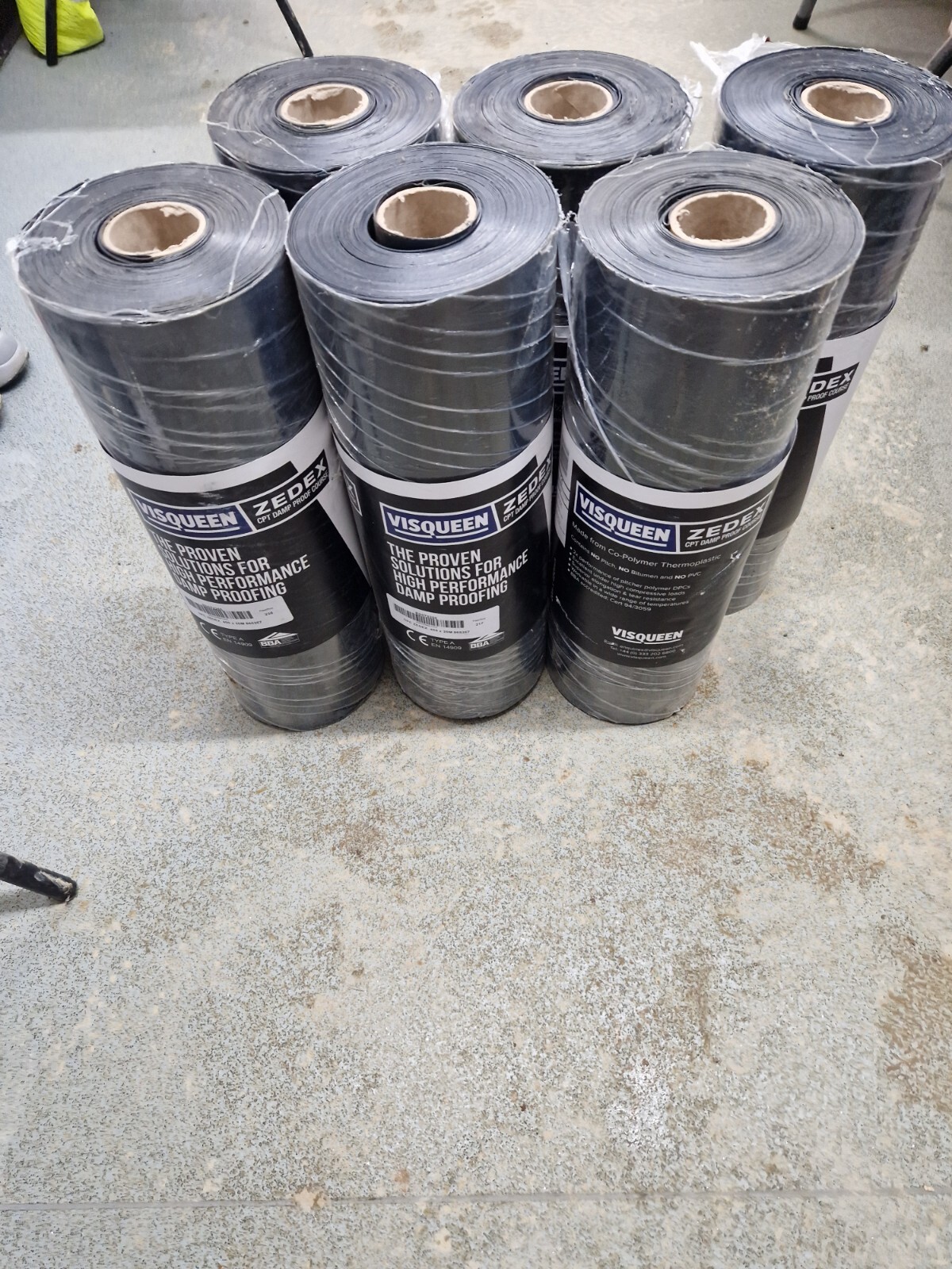 6 Visqueen DPC Zedex CPT High Performance Damp Proof Course 450mm X 20m ...