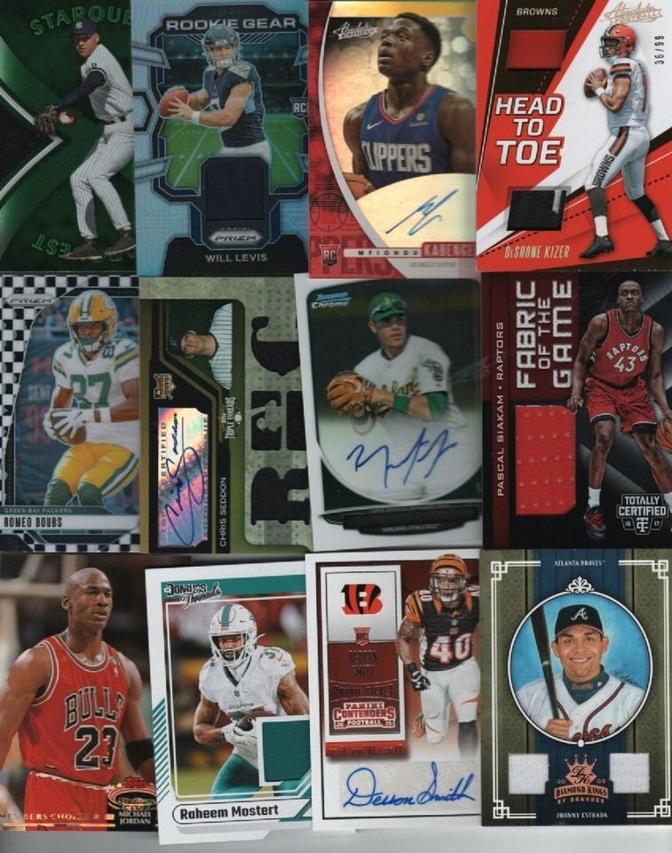 HUGE Sports Card Collection Lot Auto Patch RC Sutton Gordon Ohtani ...