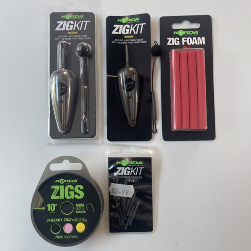 Korda Zig Float Bundle 10ft Barbed Zigs & Anti Tangle Sleeves | Carp Setup 5060323809587 | eBay UK