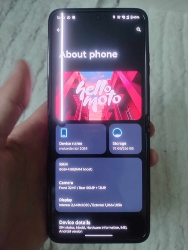 Motorola Razr 2024 (XT2453-5) 256GB Screen Issues - Clean IMEI | eBay