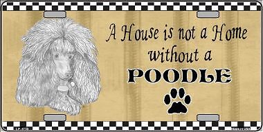 Pencil Sketch Poodle Metal Novelty License Plate Tag LP1710 | eBay