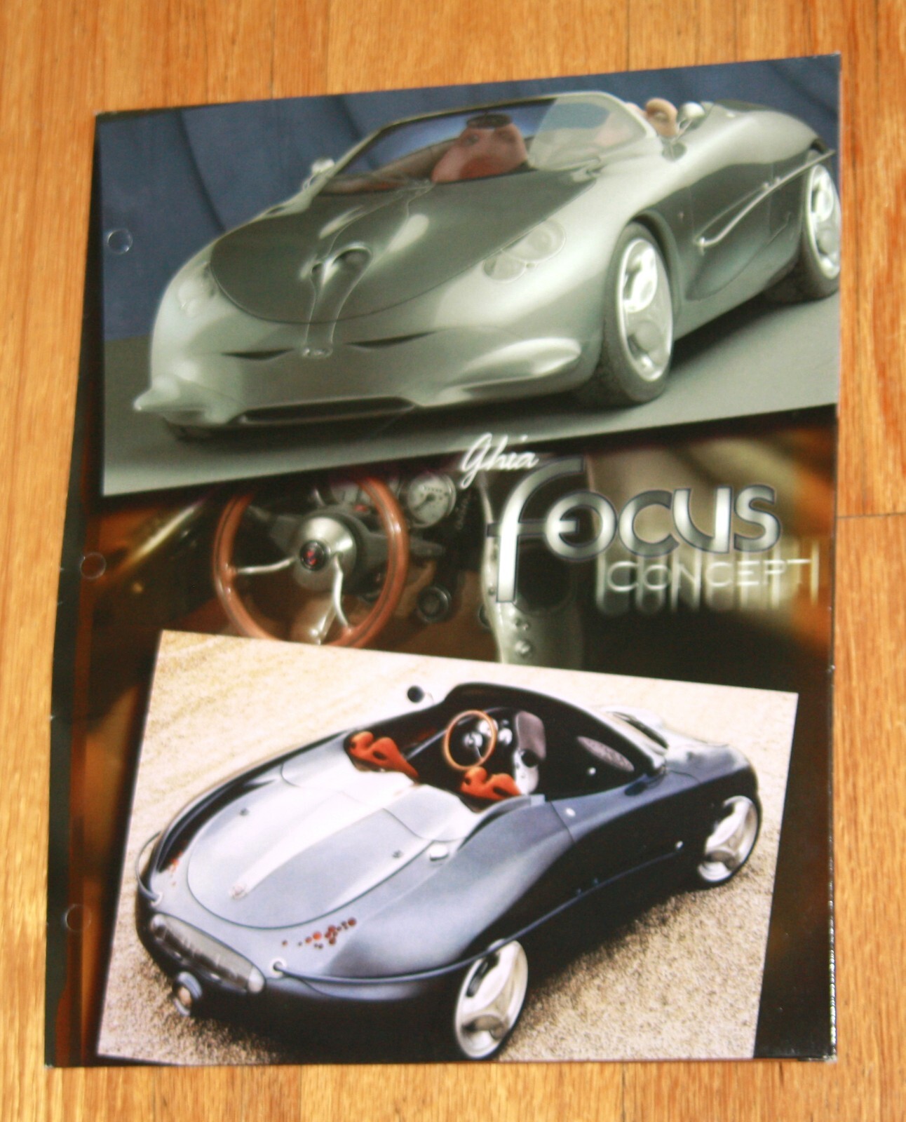Ford Ghia Focus Concept car folder brochure advertising photo ...