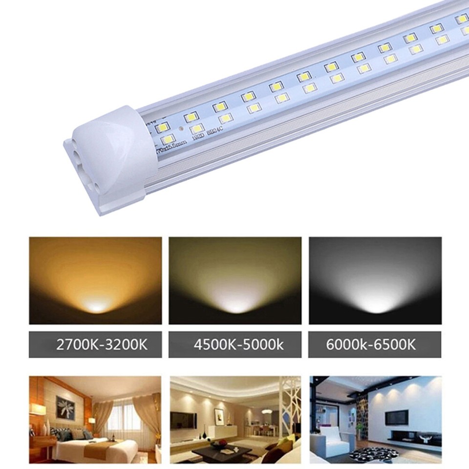 25Pcs T8 8FT Led Tube Light 8' Led Bulbs 72W 8Foot Led Shop Light ...