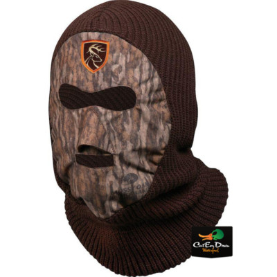 NEW DRAKE WATERFOWL NON TYPICAL LST FACE MASK BOTTOMLAND CAMO W/ AGION ...