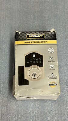 Defiant Touchpad Deadbolt Door Lock Satin Nickel | eBay