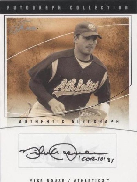 2004 Flair - Autograph Collection Crown #AC-MR Mike Rouse /100 (AU, RC ...