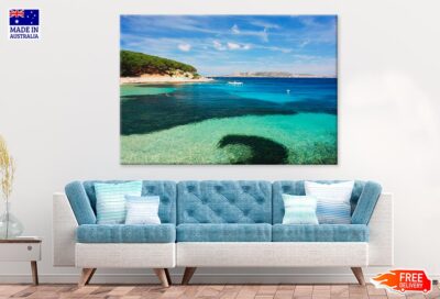 Beach In Palau Sardinia Wall Canvas Home Decor Australian Made Quality ...