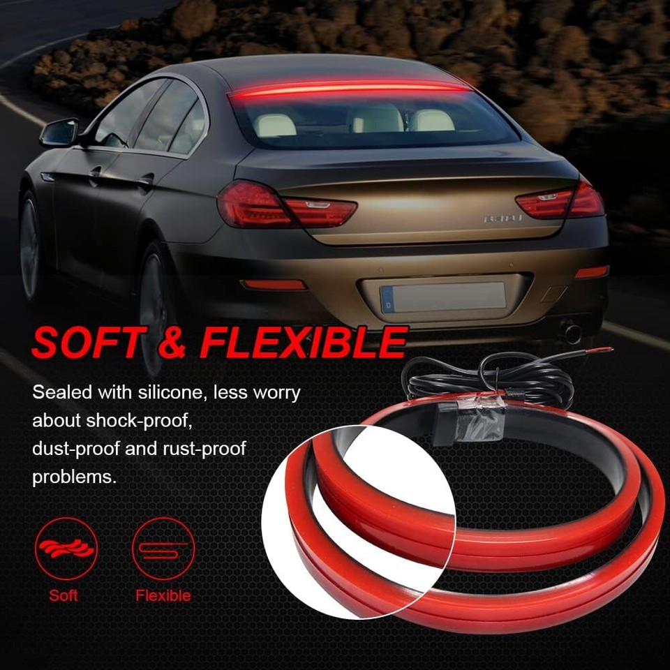 LED Third Brake Light Strip Bar, 5 Function Sequential Turn Signal ...