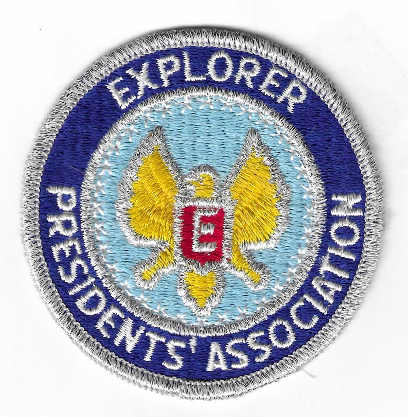 BSA EXPLORER PRESIDENTS ASSOCIATION 1970'S CLOTH BACK MINT 3 INCH ROUND ...