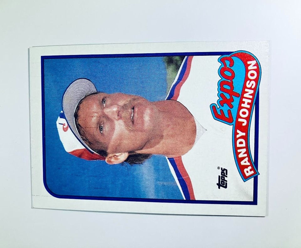 1989 Topps - Randy Johnson (Tiffany Edition) #647 Error Card. | eBay