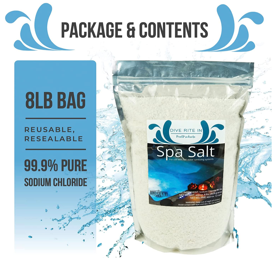 Dive Rite In Hot Tub Salt and Spa Salt for All Salt Water Sanitizing ...