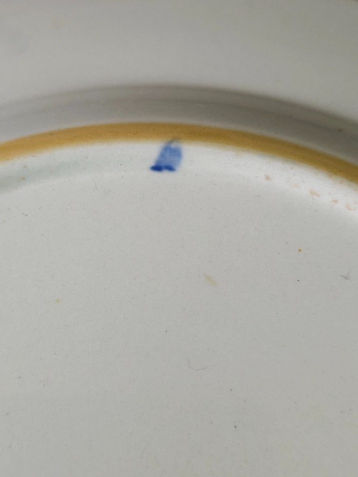 Antique Pearlware Plate in a Transferware blue and white chinoiserie ...