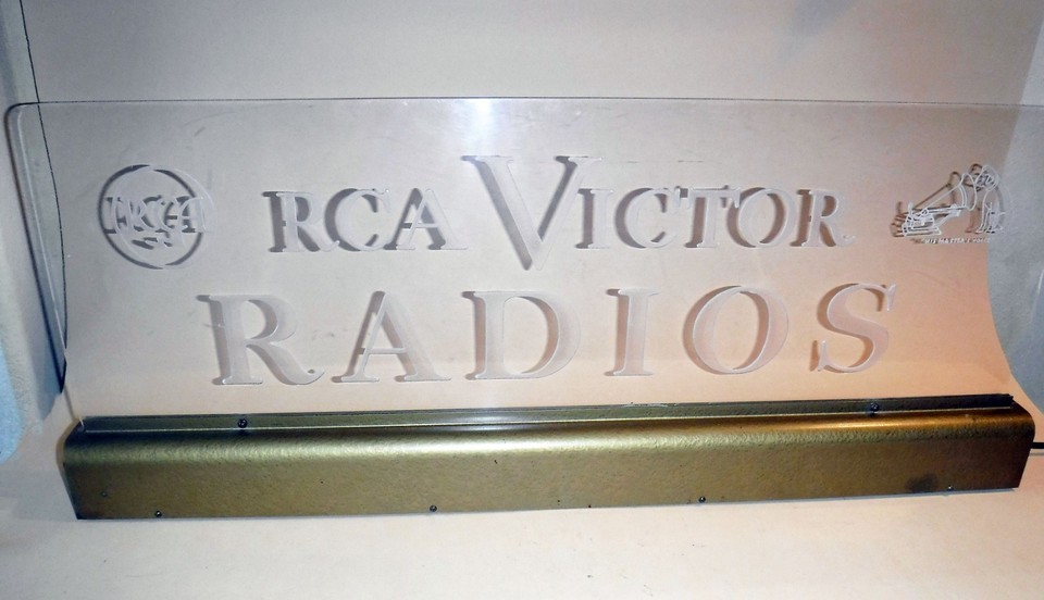Large Vintage 1940s RCA Victor Radios Lighted Store Window Sign | eBay