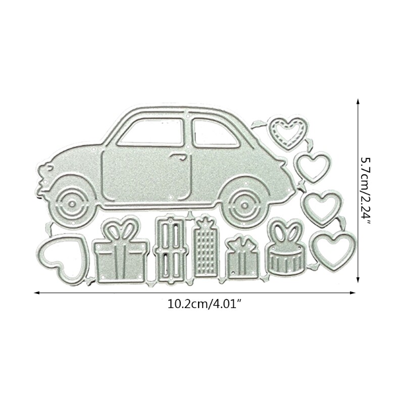 Car Cutting Dies Greeting Invitation Message Card Birthday Celebration ...