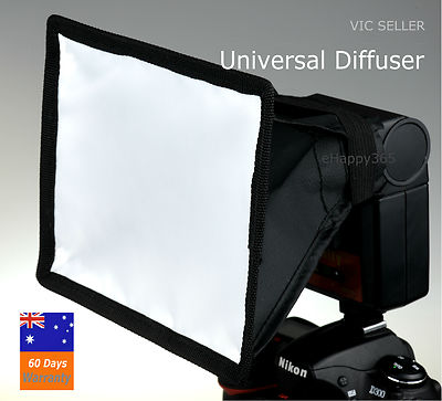 Flash Softbox Difuser for Canon / Nikon Large Size 17cm x 15cm | eBay ...