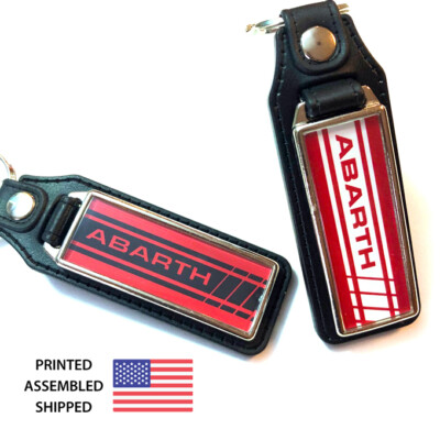 Fiat Abarth 500 Spyder Stripes Key Fobs Key Ring Keychain (2-Pack) | eBay