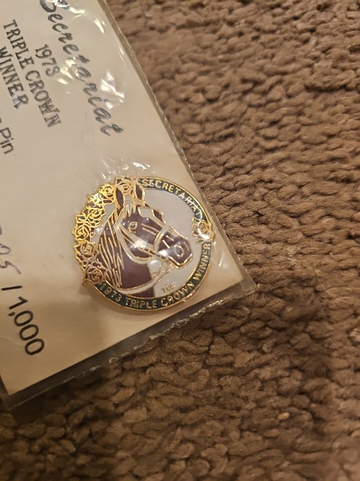 Secretariat 1973 Triple Crown Winner Limited Edition Pin #705/1000 | eBay