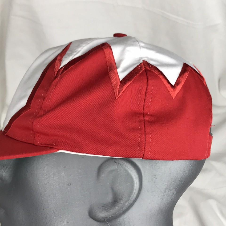 Vintage Shockwave Strapback Hat Cap Red White 8 Racing Adjustable Strap ...