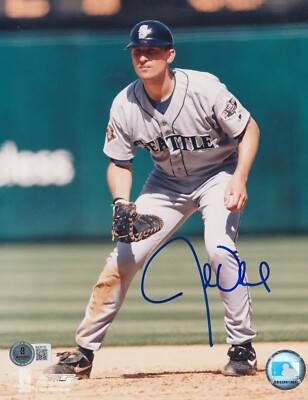 JOHN OLERUD SEATTLE MARINERS BECKETT AUTHENTICATED ACTION SIGNED 8x10 ...