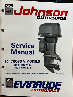 1991 OMC Johnson Evinrude "EI" 90 CV 507949 85-115, 15-175HP Service ...
