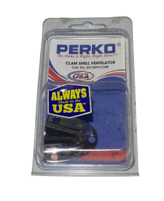 PERKO 0315DP1CHR Clam Shell Ventilator - Chrome Plated Brass - New | eBay