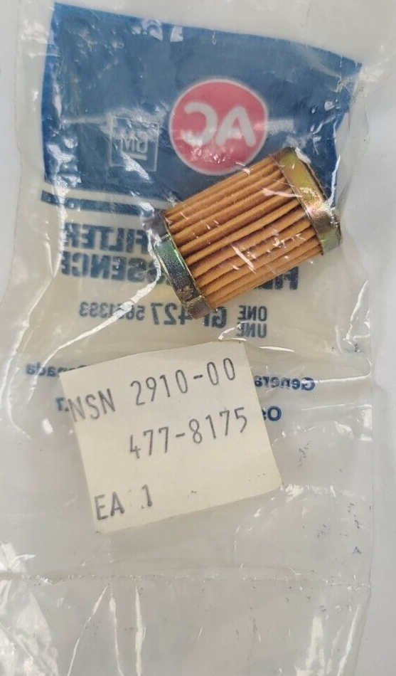 NOS GM AC GF427 Fuel Gas Filter 1970 Pontiac Firebird/bonneville 4 ...