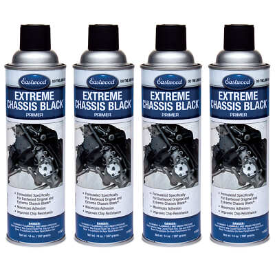 Eastwood Extreme Chassis Black Primer Spray Paint Aerosol 14 oz 4 Pack ...