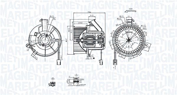 MARELLI Interior Blower For MERCEDES S204 C-Class T-Model 03-17 ...