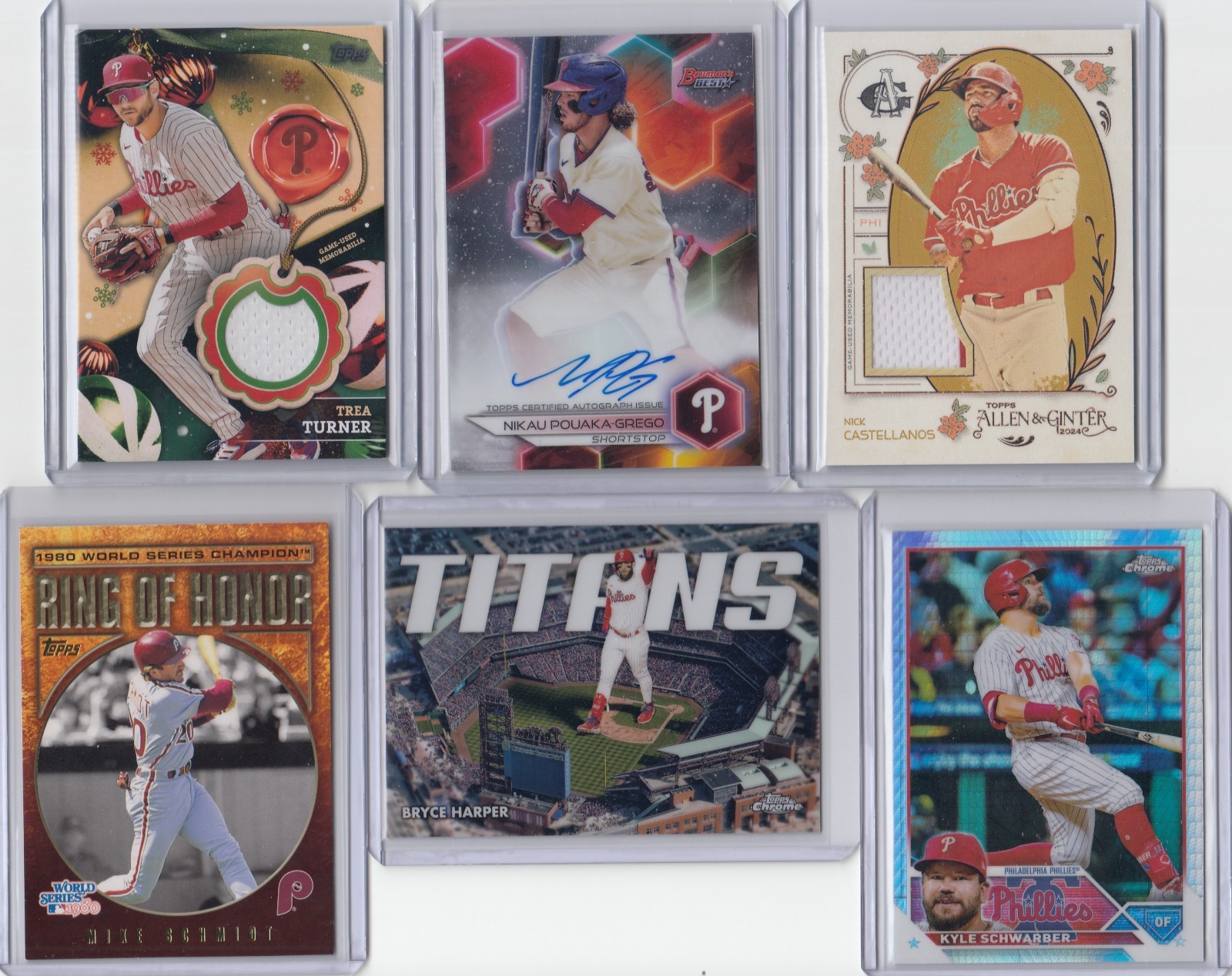 Philadelphia Phillies 10 Card Lot - ROOKIE AUTO JERSEY Bryce Harper ...