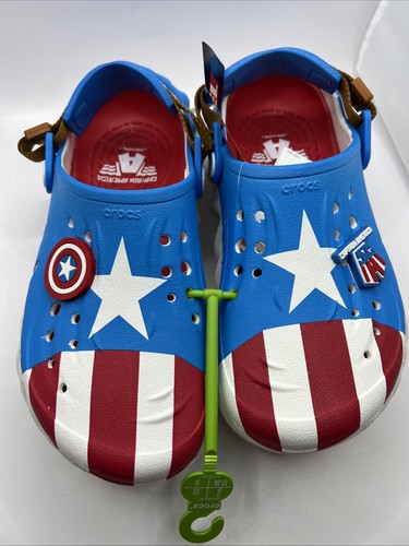 Crocs Captain America Echo Clogs Unisex Kids Youth Size J5 | eBay
