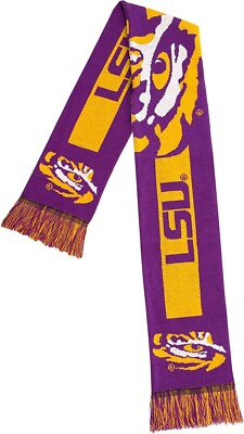 NCAA LSU Tigers 2016 Big Logo Purple Scarf 64" by 7" by FOCO | eBay