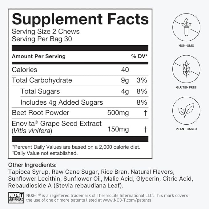 **Awesome! ** Human Super Beets Heart Chews, Soft Chews, Grape Seed ...