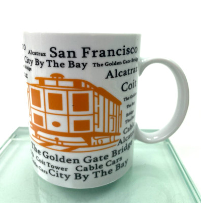 San Francisco Coffee Mug Alcatraz By The Bay Coit Tower Golden Gate ...