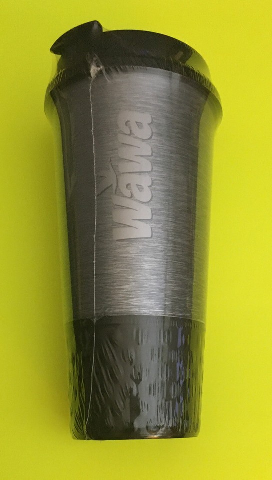 WAWA 20oz Coffee Mug cup Gripper Tumbler Black & Gray Factory Sealed | eBay
