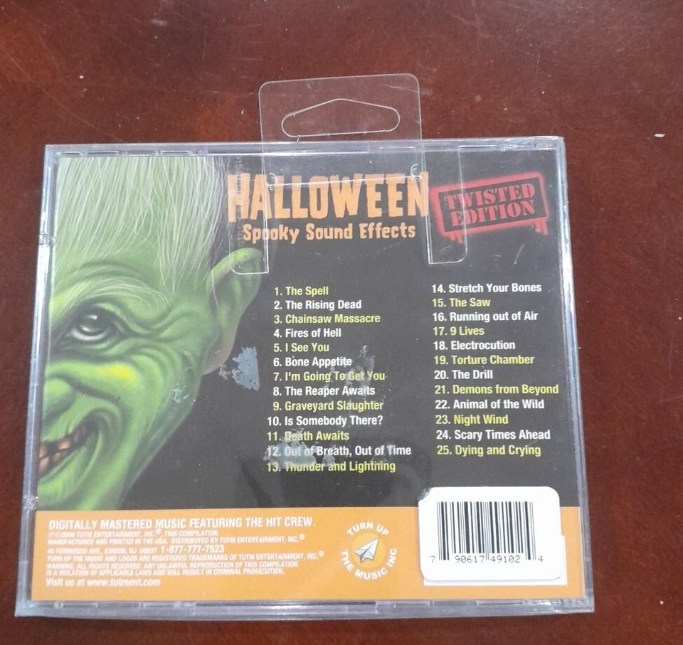 Halloween Spooky Sound Effects Twisted Edition CD NEW | eBay