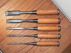 Yonehiro Chu Tataki Nomi Japanese Timber Chisels Set of 5 - 6, 9, 12 ...