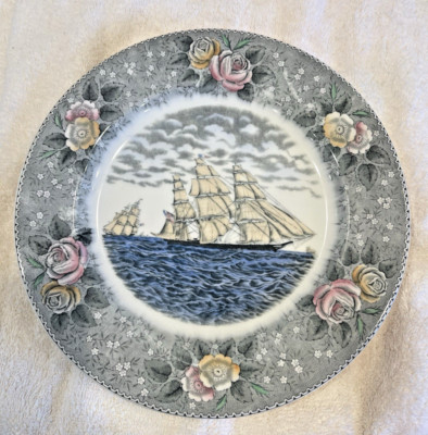 Vintage Adams England Decorative 10" Ceramic Plate-Clipper Ship ...
