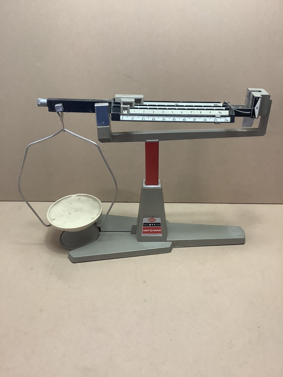 Vintage OHAUS GRAM CENT-O-GRAM Model 311 Four Beam Balance Scale | eBay