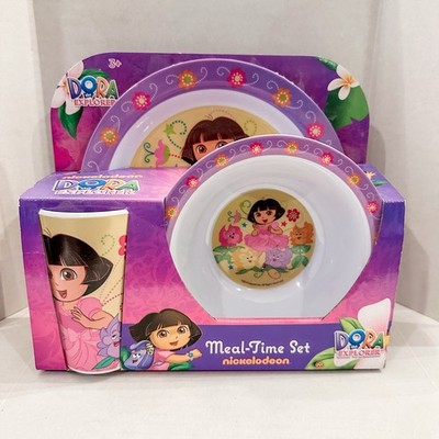 NEW Dora The Explorer Meal Time Set: Cup, Bowl And Plate By Kcare 2013 ...