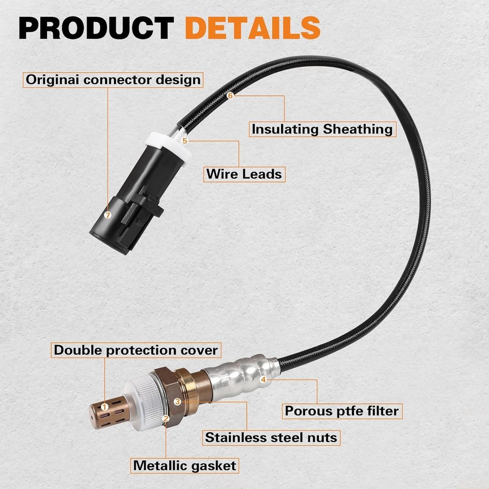 4Pcs Oxygen Upstream and Downstream O2 Sensor Compatible with 1990-2014 ...