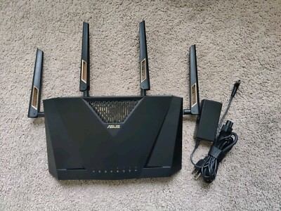 ASUS RT-AX88U AX6000 4804 Mbps Dual-Band Gigabit Router - Black ...