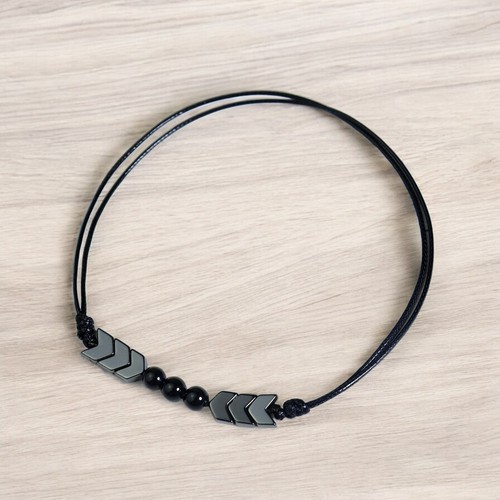 Hematite Beaded Anklet Bracelet Protection Crystal Beads Anklet ...