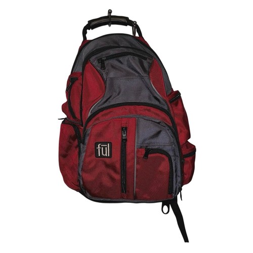 Ful Backpack Red + Black Commuter Laptop Cases Padded Multi ...