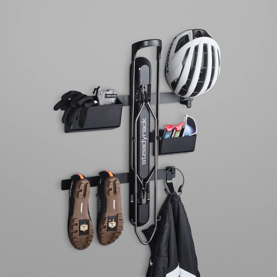 Steadyrack GearMate Pack Bike Cycling Gear Organizer Bracket - Black | eBay